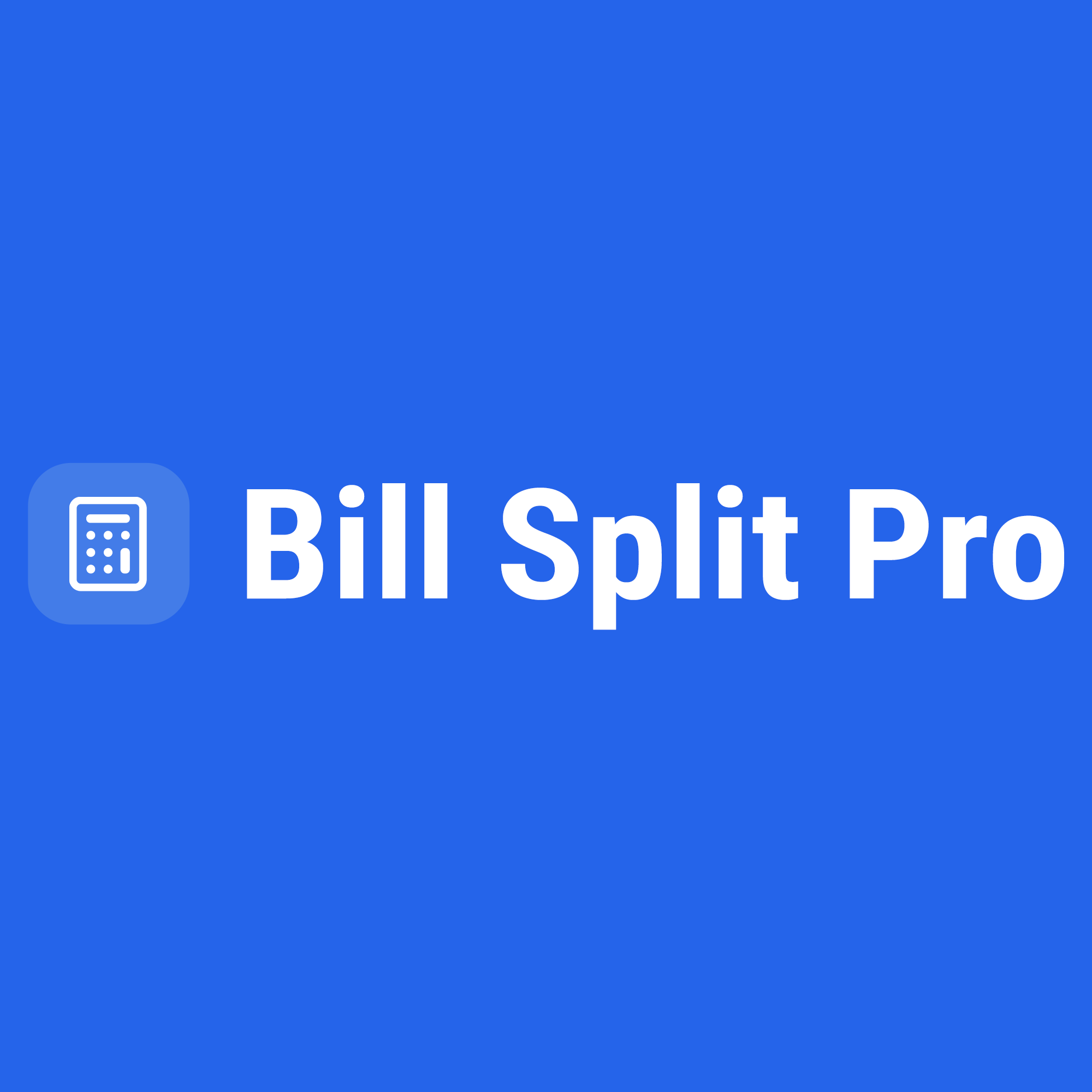 Groups - Bill Split Pro